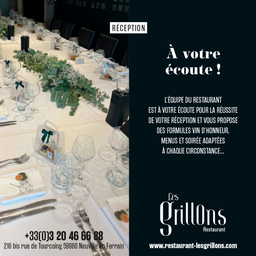 Réception – Restaurant Les Grillons